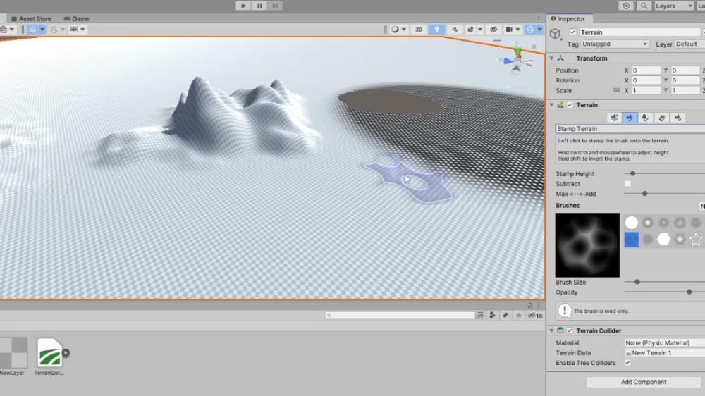 11.Unity2018.2.0到2021.3.5地形组件的变化 - 遥知教学服务平台